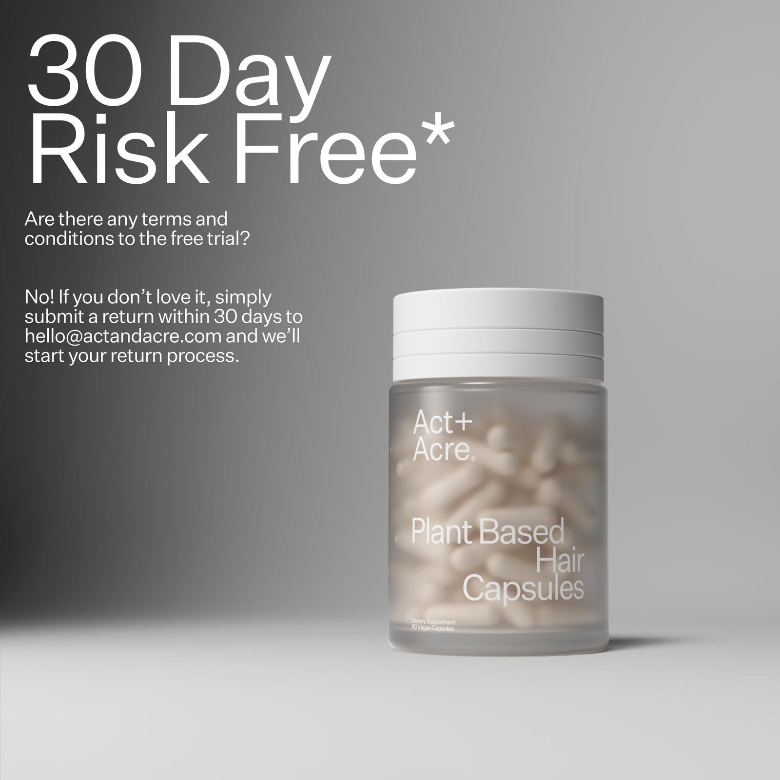 Plant Based Hair Capsules | Act+Acre